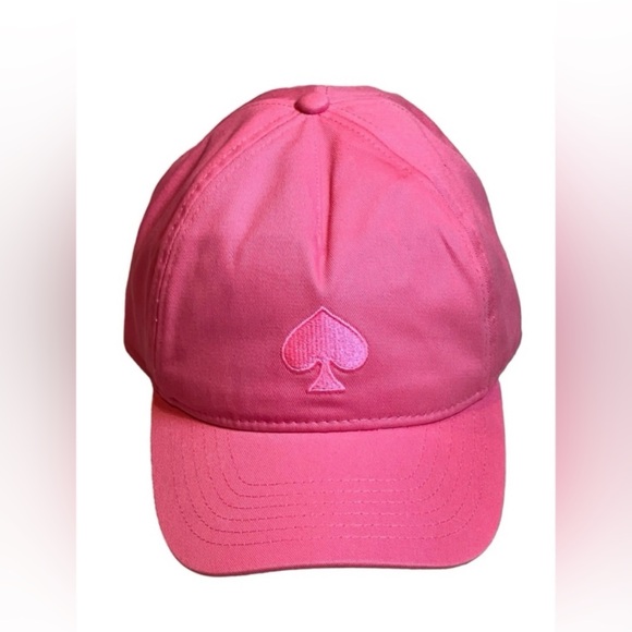 kate spade | Accessories | Nwt Kate Spade Embroidered Pink Baseball Cap ...